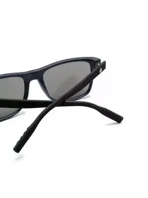 Montblanc Square-frame Mirrored Sunglasses - Blue