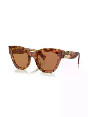 Miu Miu Tortoiseshell Cat-eye Sunglasses - Green