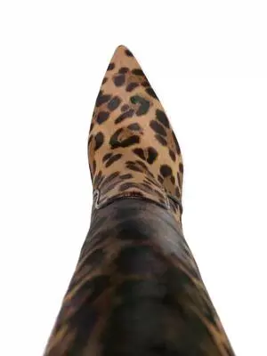 SCAROSSO X Brian Atwood Carra Leopard-print Boots