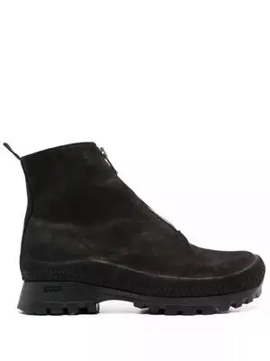 Guidi Suede Ankle Boots - Black