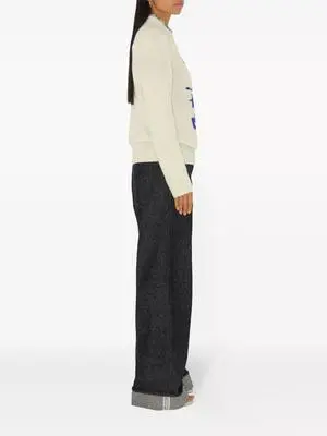 Burberry Equestrian Knight Crew Neck Sweater - Neutrals