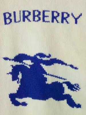 Burberry Equestrian Knight Crew Neck Sweater - Neutrals