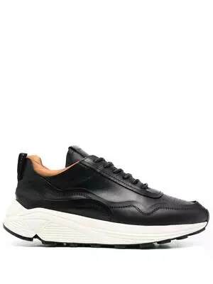 BUTTERO® Piping-detail Low-top Sneakers - Black