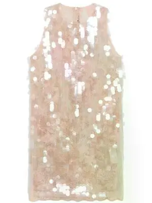 Ermanno Scervino Sequin-embellished Mini Dress - Neutrals