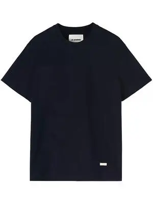 JIL SANDER Logo-plaque Cotton T-shirt - Black