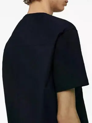 JIL SANDER Logo-plaque Cotton T-shirt - Black