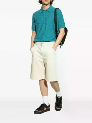 Versace Barocco-jacquard Polo Shirt