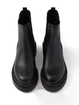 Prada Leather Chelsea Boots