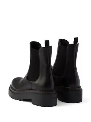Prada Leather Chelsea Boots