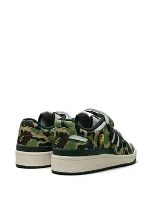 Adidas X Bape Forum 84 Low 30th Anniversary Camo Sneakers