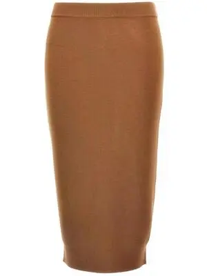 Saint Laurent Mila Pencil Midi Skirt