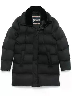 Herno Quilted Down Coat With Detachable Faux-fur Trim