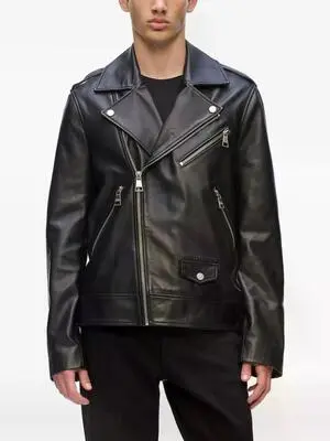 Karl Lagerfeld Essential Leather Biker Jacket