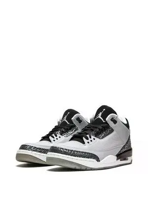 JORDAN Air 3 Retro Wolf /metallic Silver-black-white Sneakers - Grey