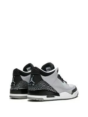 JORDAN Air 3 Retro Wolf /metallic Silver-black-white Sneakers - Grey