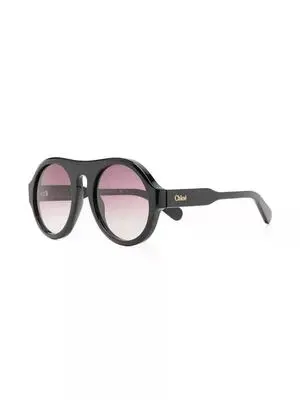 Chloé Pilot-frame Gradient-lens Sunglasses