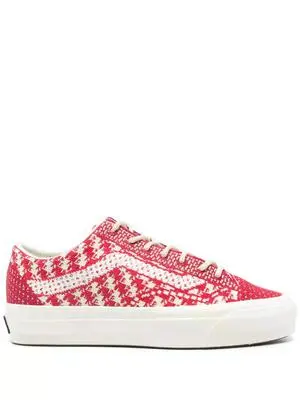 VANS Intarsia-knit Sneakers - Red