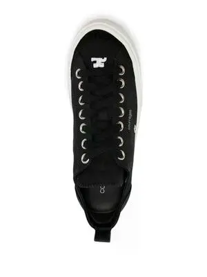 COURREGES Canvas Embroidered-logo Sneakers