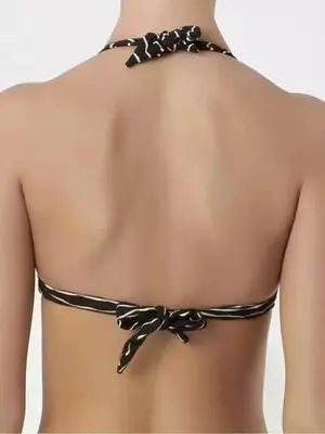AMIR SLAMA Striped Bikini Top