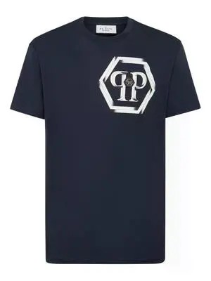 Philipp Plein Hexagon-logo T-shirt - Blue