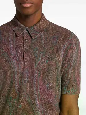 Etro Paisley-print Polo Shirt