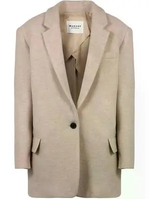 MARANT ETOILE Single-breasted Blazer - Neutrals