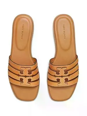 Tory Burch Ines Cage Slides - Brown