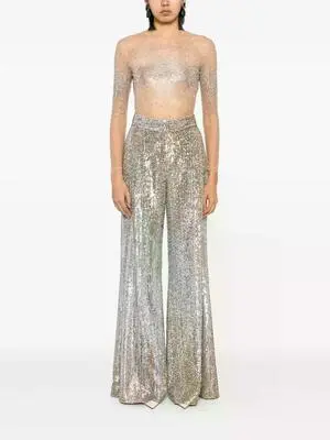 Elie Saab Gradient-sequinned Trousers