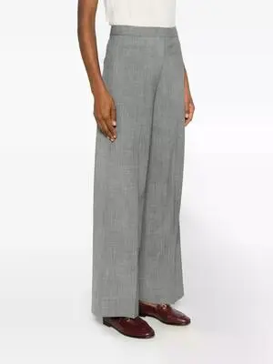 Fabiana Filippi Mélange-effect Wide-leg Trousers