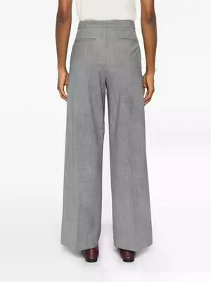 Fabiana Filippi Mélange-effect Wide-leg Trousers
