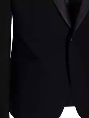 Emporio Armani Satin-trim Suit - Black