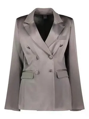 Lorena Antoniazzi Satin Double-breasted Blazer