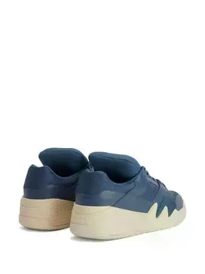 GIUSEPPE ZANOTTI Talon Low-top Leather Sneakers - Blue