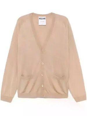 Moschino Fine-knit Cardigan - Neutrals