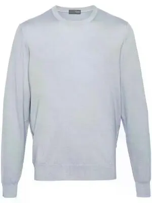 DRUMOHR Crew-neck Merino Jumper - Blue