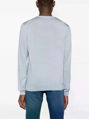 DRUMOHR Crew-neck Merino Jumper - Blue