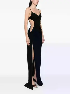 MUGLER Illusion Cut-out Gown