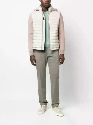 MOORER Padded Bomber Jacket - Neutrals