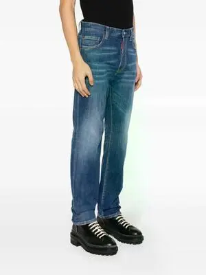 Dsquared2 Slim-cut Jeans With Logo Plaque