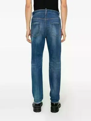 Dsquared2 Slim-cut Jeans With Logo Plaque