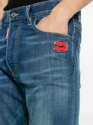 Dsquared2 Slim-cut Jeans With Logo Plaque