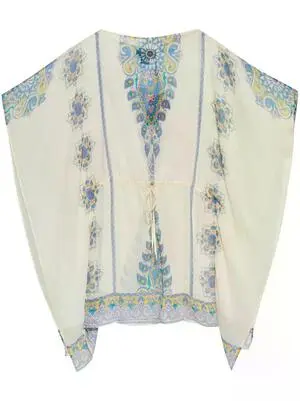 Etro Printed Silk Kaftan