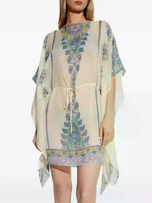 Etro Printed Silk Kaftan