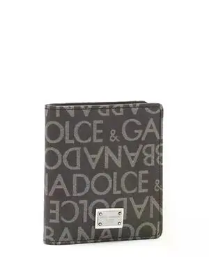 Dolce & Gabbana Coated Jacquard Bi-fold Card Holder