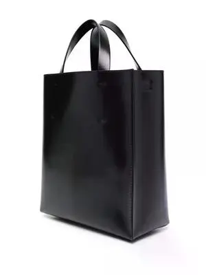 Marni Museo Small Leather Tote Bag - Black