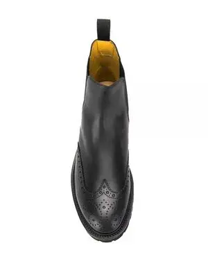 SCAROSSO Calf Leather Chelsea Boots