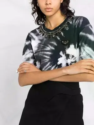 Philipp Plein Tie-dye Print Cotton T-shirt