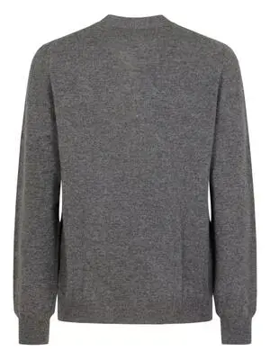Play Comme Des Garcon Heart-patch Wool Cardigan