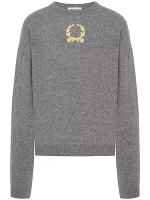 Moschino Laurel Crown-embroidery Sweater