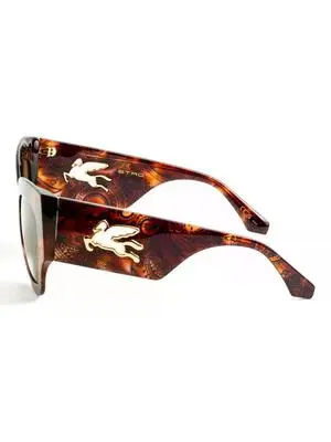 Etro Cat-eye Frame Sunglasses - Brown